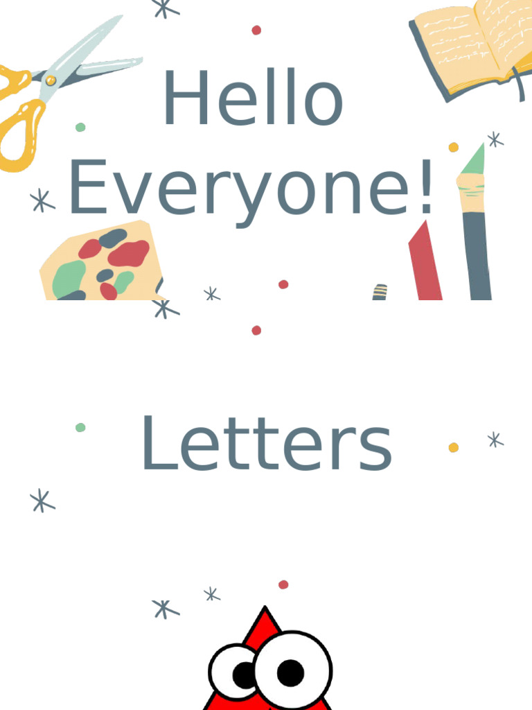 Kindergarten Letters | PDF