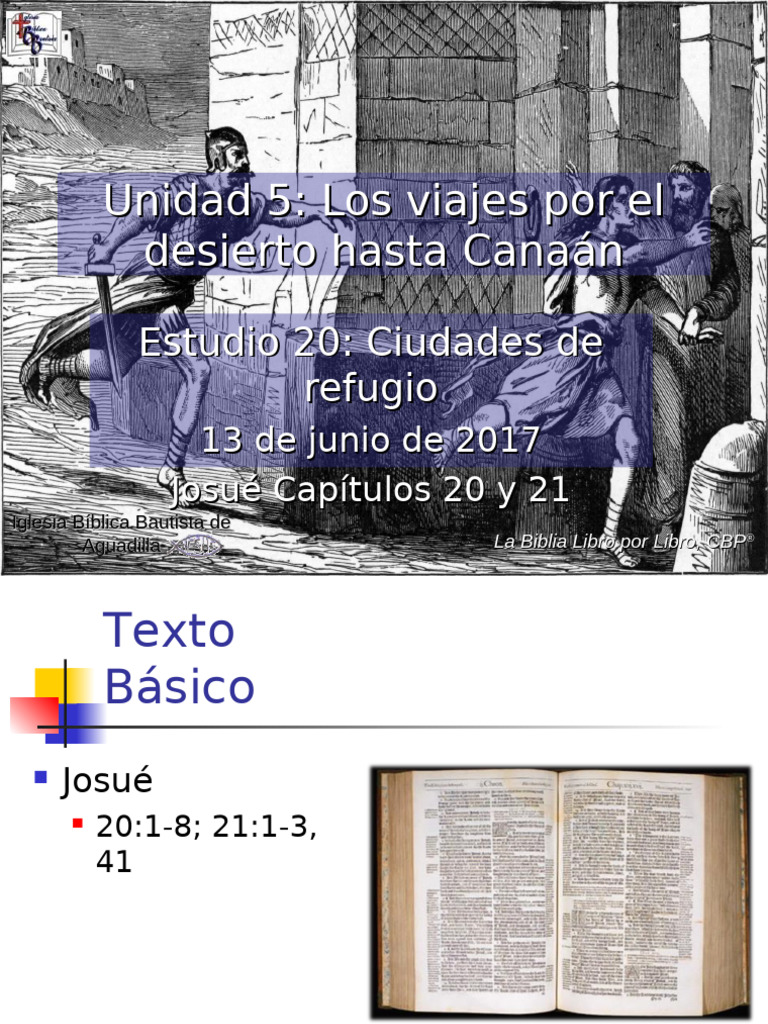 20 Ciudades de Refugio | PDF | Joshua | Contenido bíblico