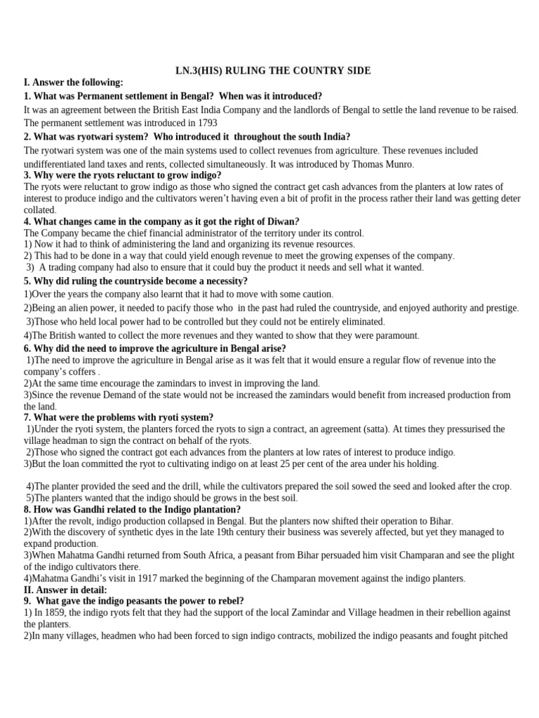 Ncert Lesson 3, Class 8, History | PDF | Plantation