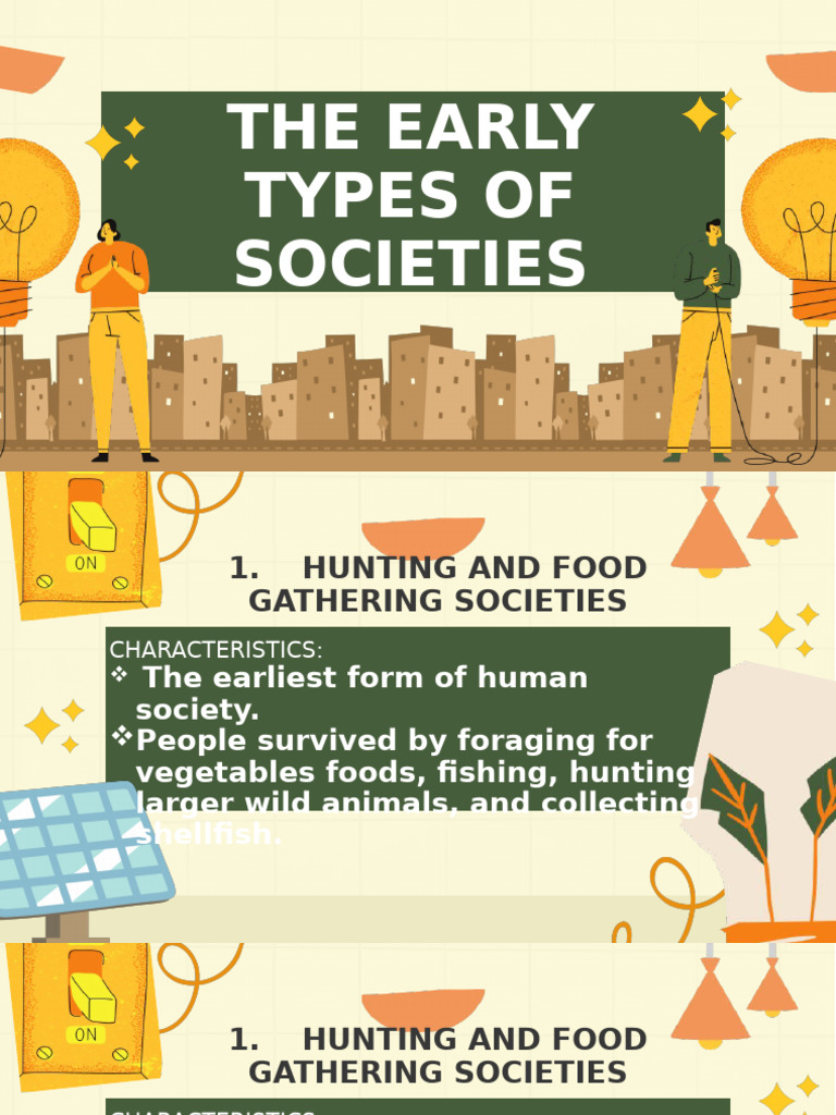 The Early Types of Societies | PDF | Society | Pastoralism