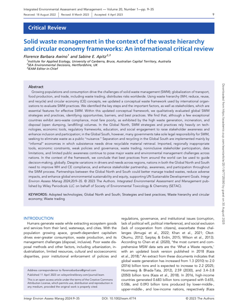 Ieam 4774 | PDF | Waste Management | Governance