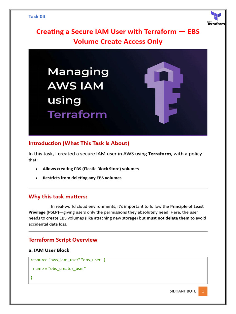 IAM Creation With Terraform-2 | PDF | Computer Engineering ...