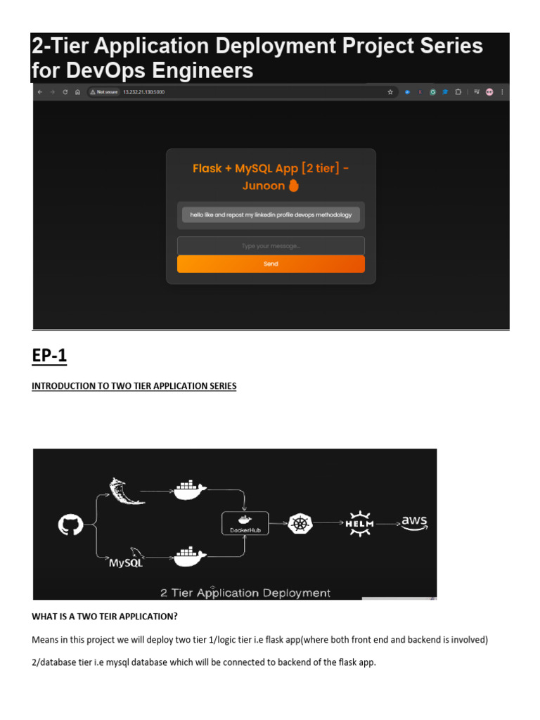 2-Tier Application Deployment Project Series | PDF | Computer Cluster ...