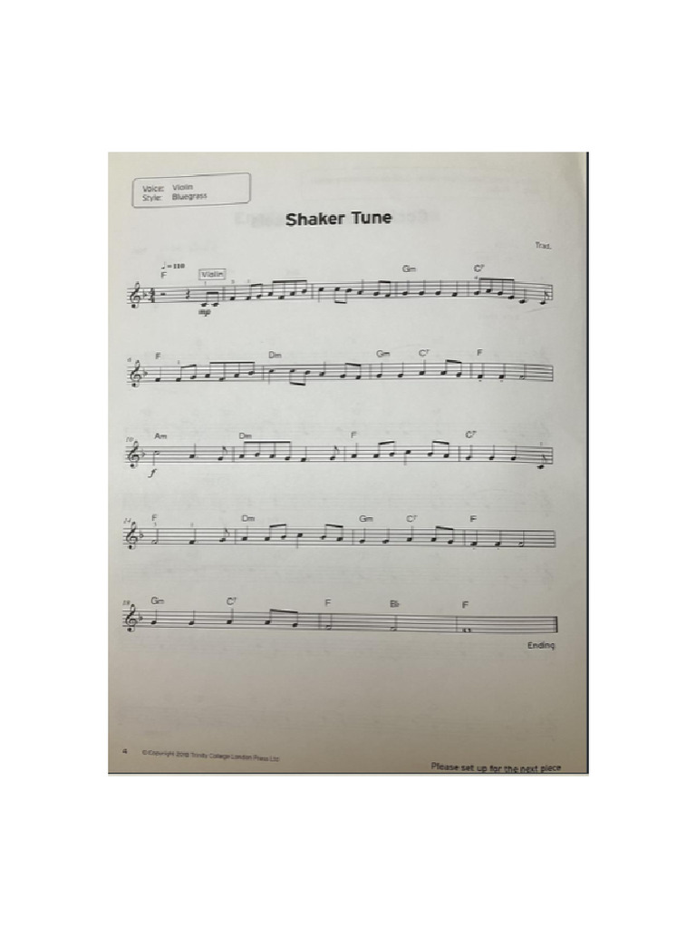 SHAKER TUNE Trinity Electronic Keyboard Grade 1 | PDF