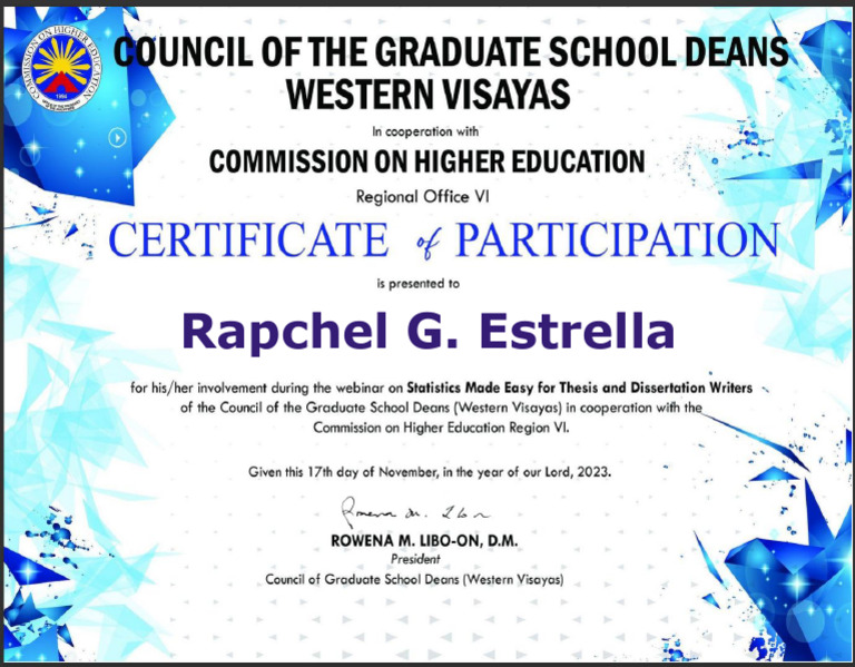 E-Certificate For Statistics Made Easy | PDF