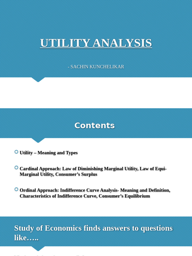 Understanding Utility in Consumer Behavior | PDF | Utility | Marginal ...