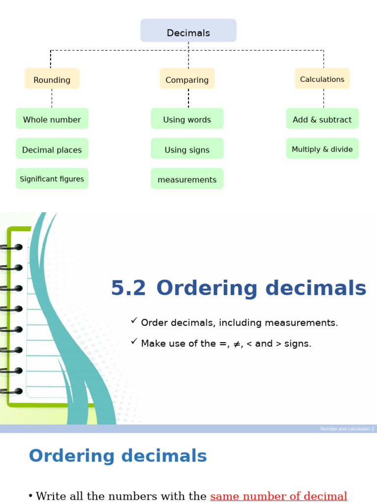 1. Ordering Decimals | PDF | Significant Figures | Numbers