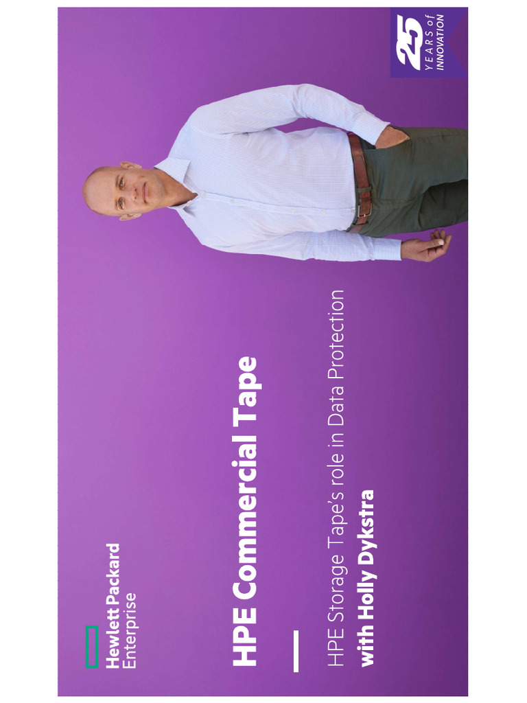 HPE Storage Tape Role in Data Protection | PDF