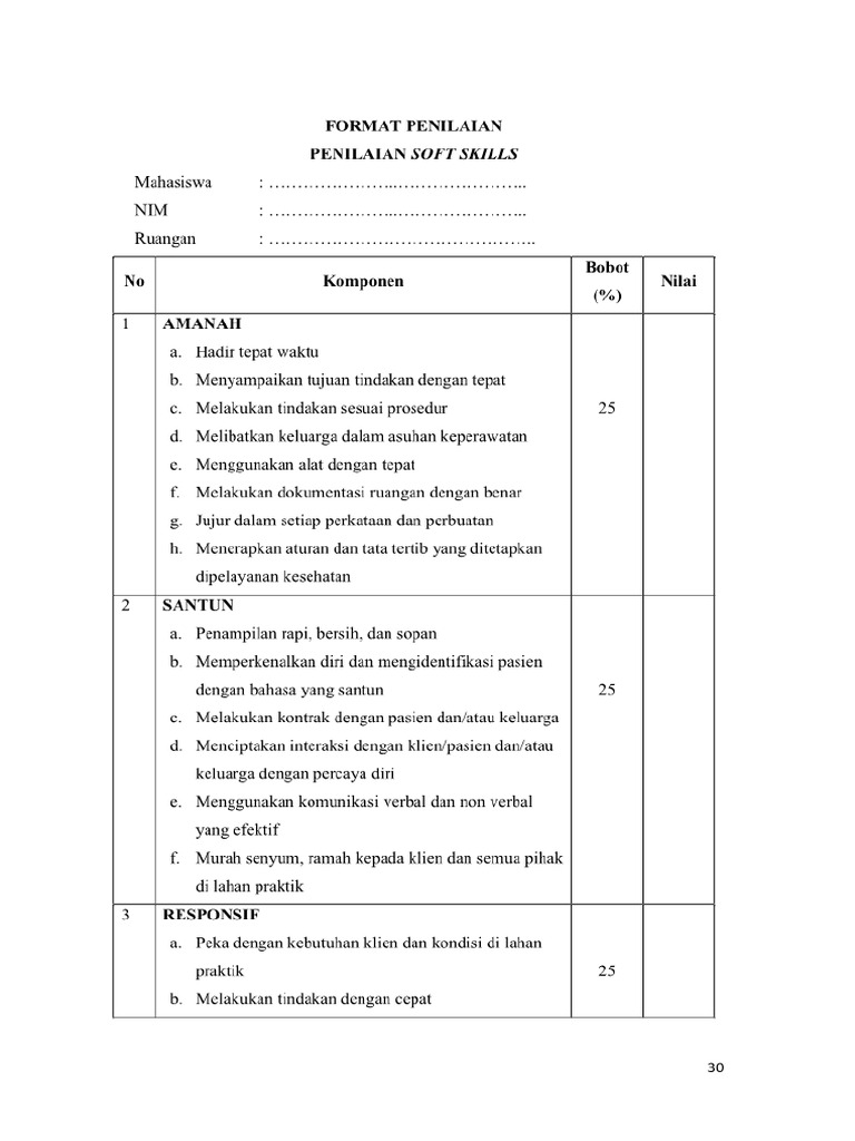 Format Penilaian PPKD | PDF