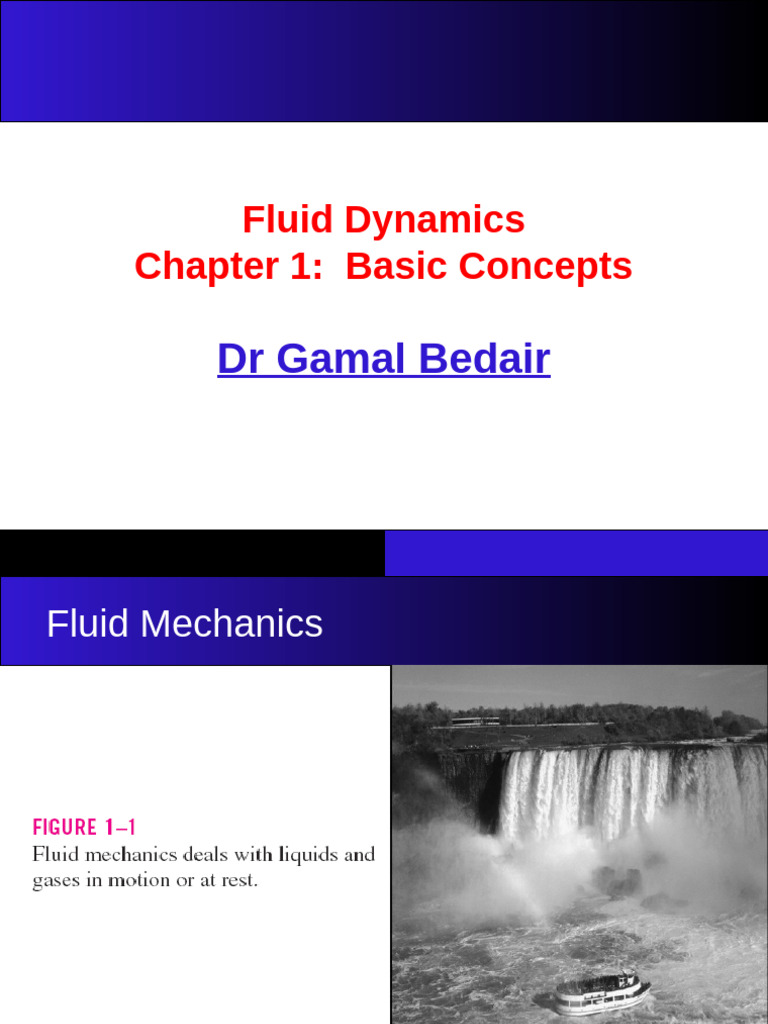 Fluid L1, 2 DR Gamal | PDF | Fluid Dynamics | Fluid Mechanics