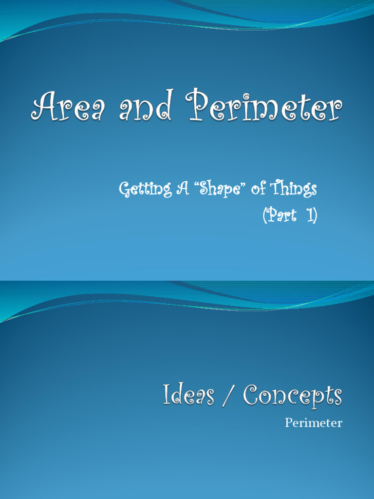 Understanding Perimeter of Shapes | PDF | Length | Area