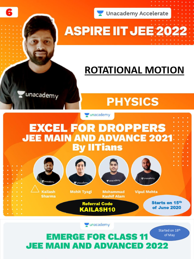 3 - Jee Advance Rotational Motion Subjective Qus | PDF | Force | Mass