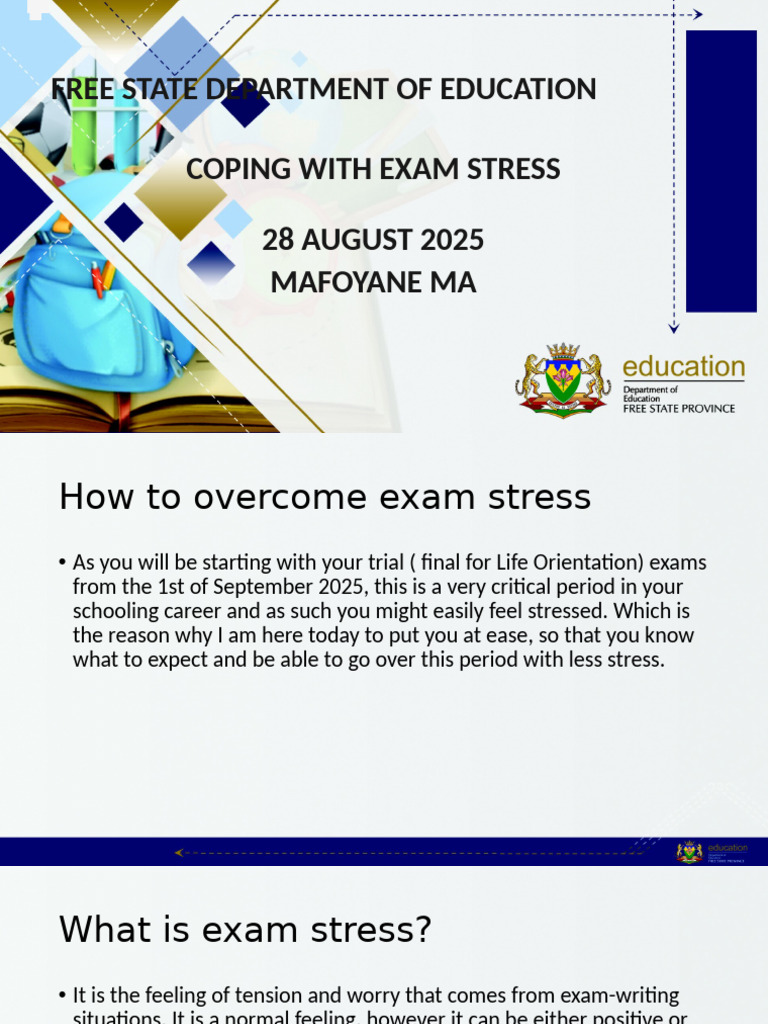 Exam Stress Management Tips | PDF | Psychology | Psychological Concepts