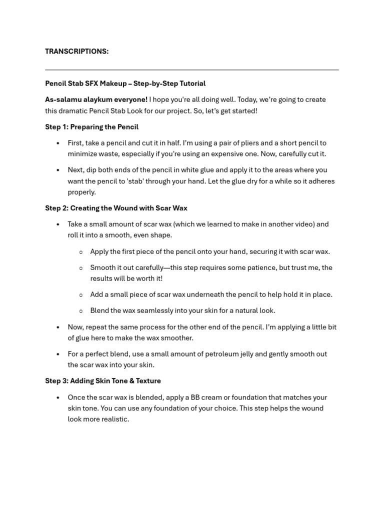 How to Create a Burn Scar Effect | PDF | Scar | Burn