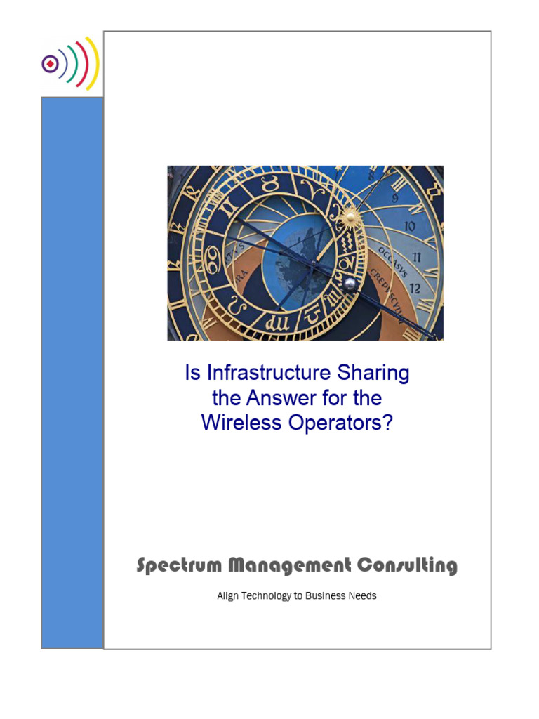 Infrastructure Sharing for Wireless Operators | PDF | Infrastructure ...