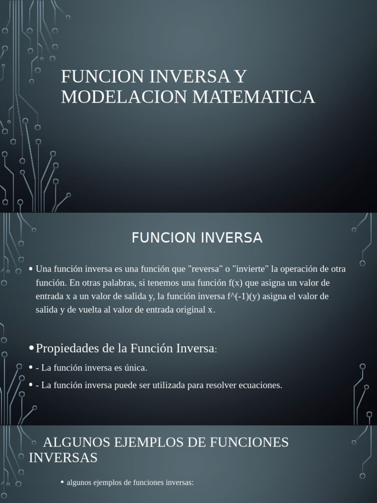 Funcion Inversa y Modelacion Matematica | PDF