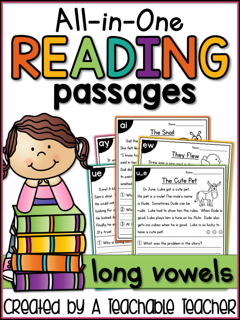 Long Vowels Reading Passages | PDF | Phonics