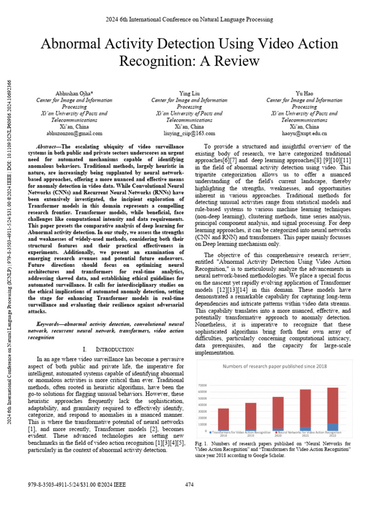 Abnormal Activity Detection Using Video Action Recognition A Review ...