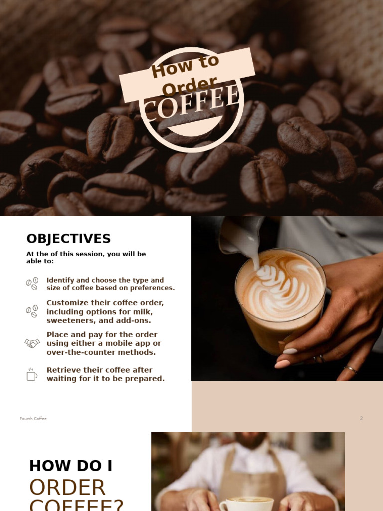 How to Order Coffee: Step-by-Step Guide | PDF | Drink | Coffee