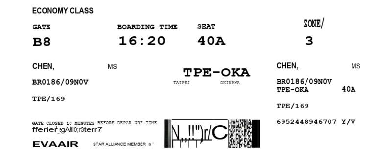 EVA AIR BP | PDF