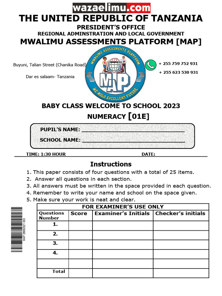Baby Class Exams 2023 Overview | PDF