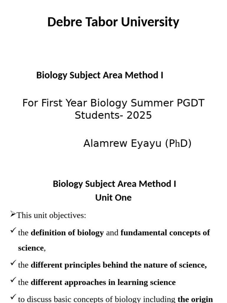 Biology Subject Area Method I224 (Autosaved) | PDF | Scientific Method ...