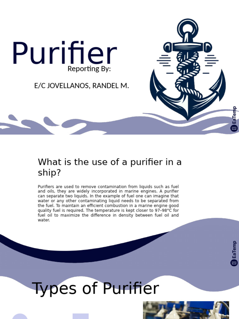 Ship Fuel Oil Purifiers Explained | PDF
