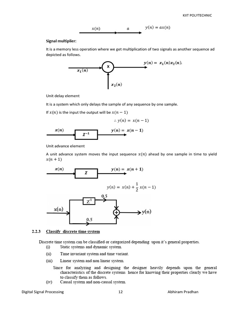 Digital-Signal-Processing Lecture 2 | PDF | Applied Mathematics ...
