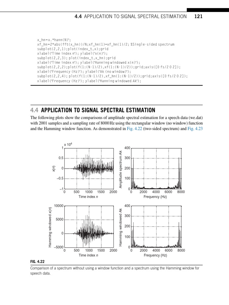 Application To Signal Spectral Estimation | PDF | Spectral Density ...