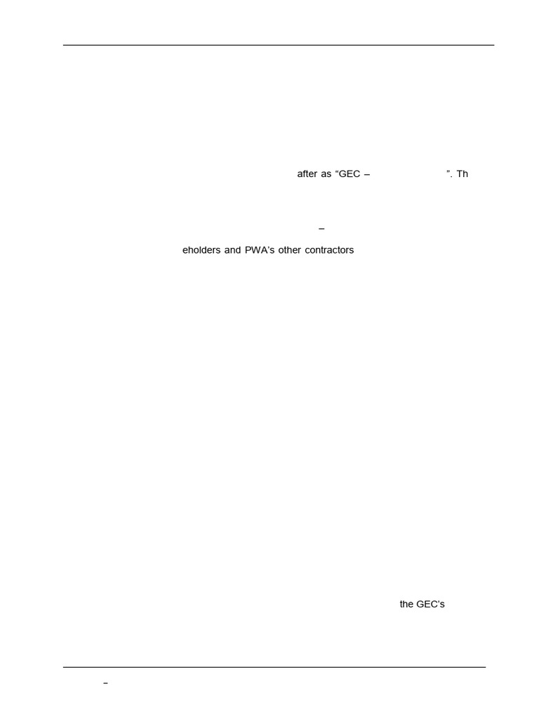 PWA 2018 GEC Site Supervision Scope | PDF | Real Estate Appraisal ...