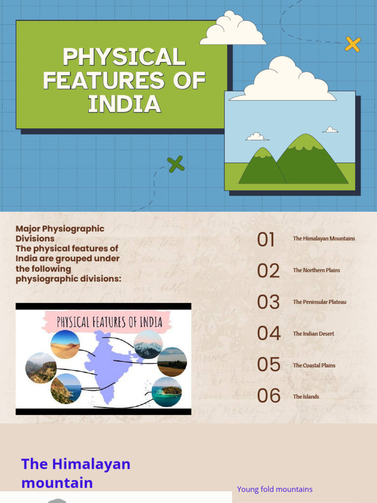 Key Physiographic Features of India | PDF | Himalayas | Physical Geography