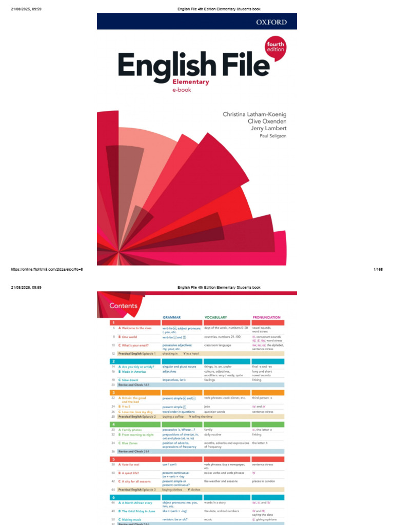 English File 4th Edition Elementary Guide | PDF