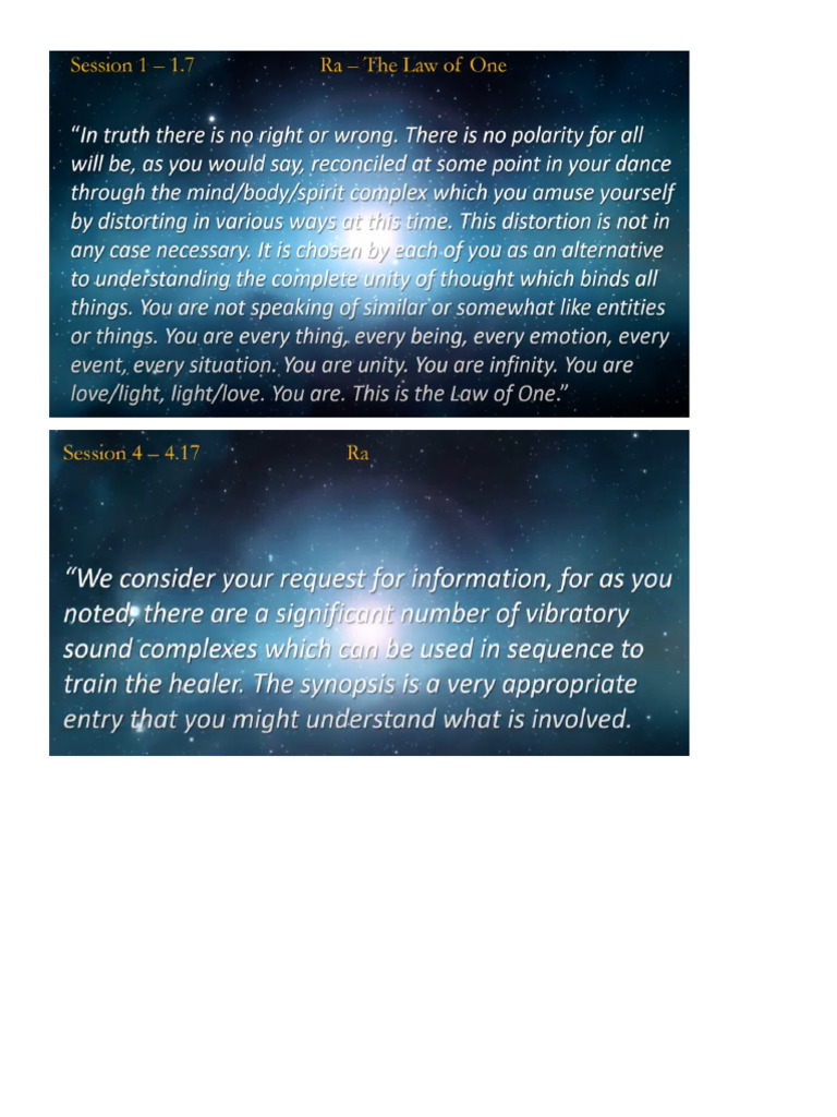 The Law of One | PDF