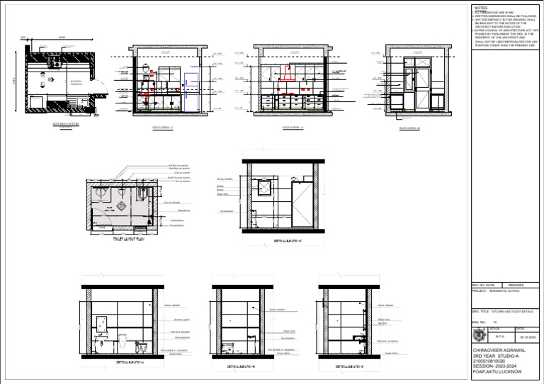 Kitchen and Toilet Layout Details | PDF | Sink | Home