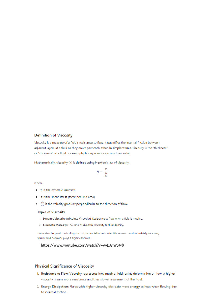 Viscosity N Surface Tension | PDF