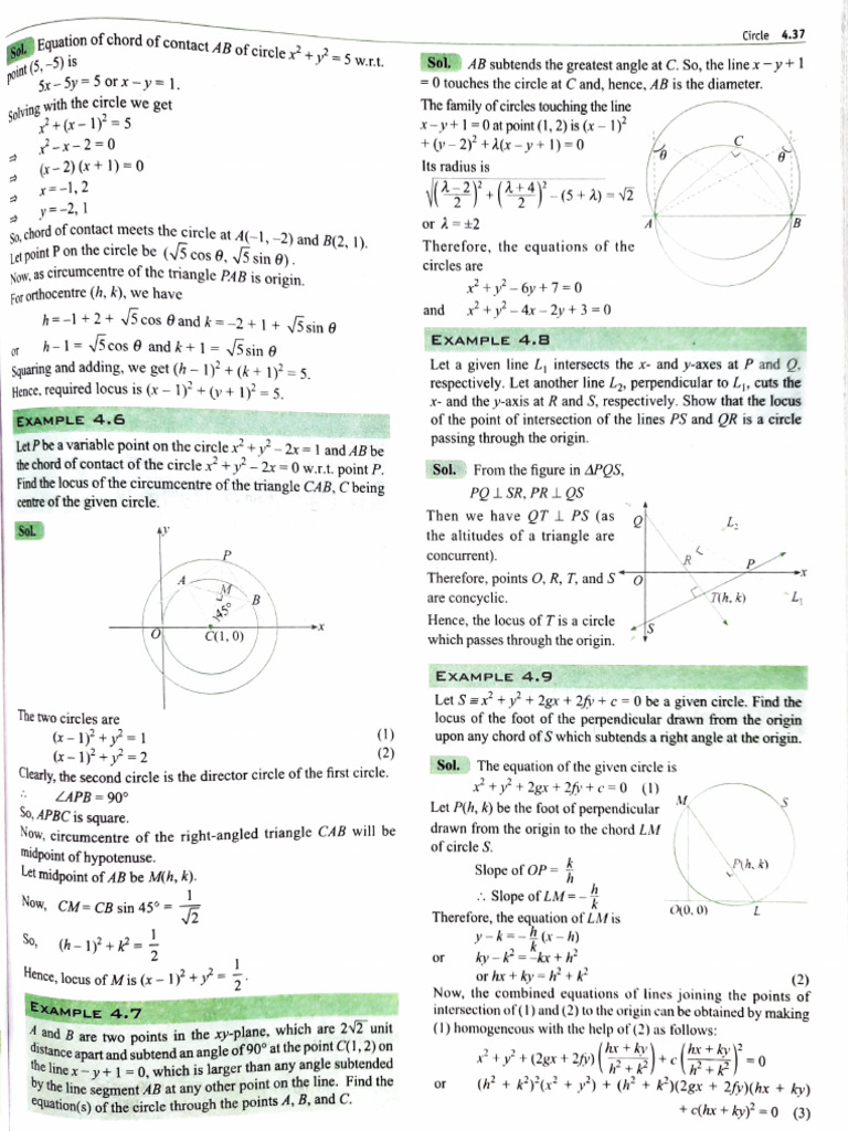 Cengage Coordinate Geometry - 126 | PDF