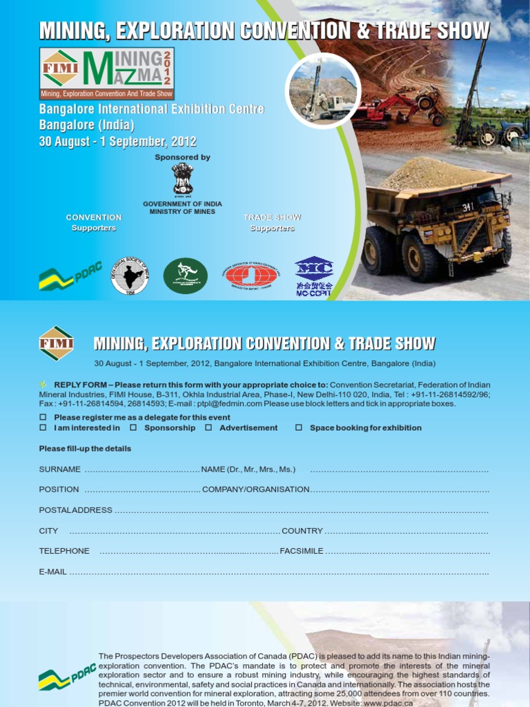 Ining: Mining, Exploration Convention & Trade Show Mining, Exploration ...