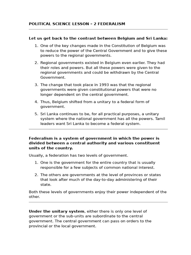 Understanding Federalism in Government | PDF | Water Scarcity | Water