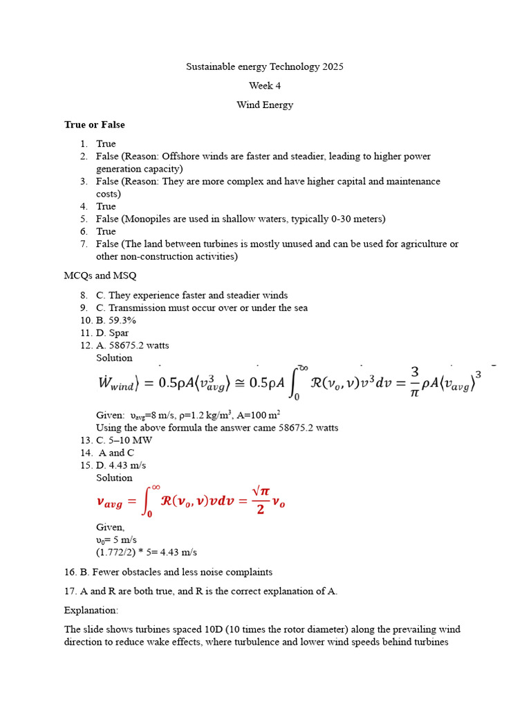 2025 Assignment 4 Answer Key.docx | PDF