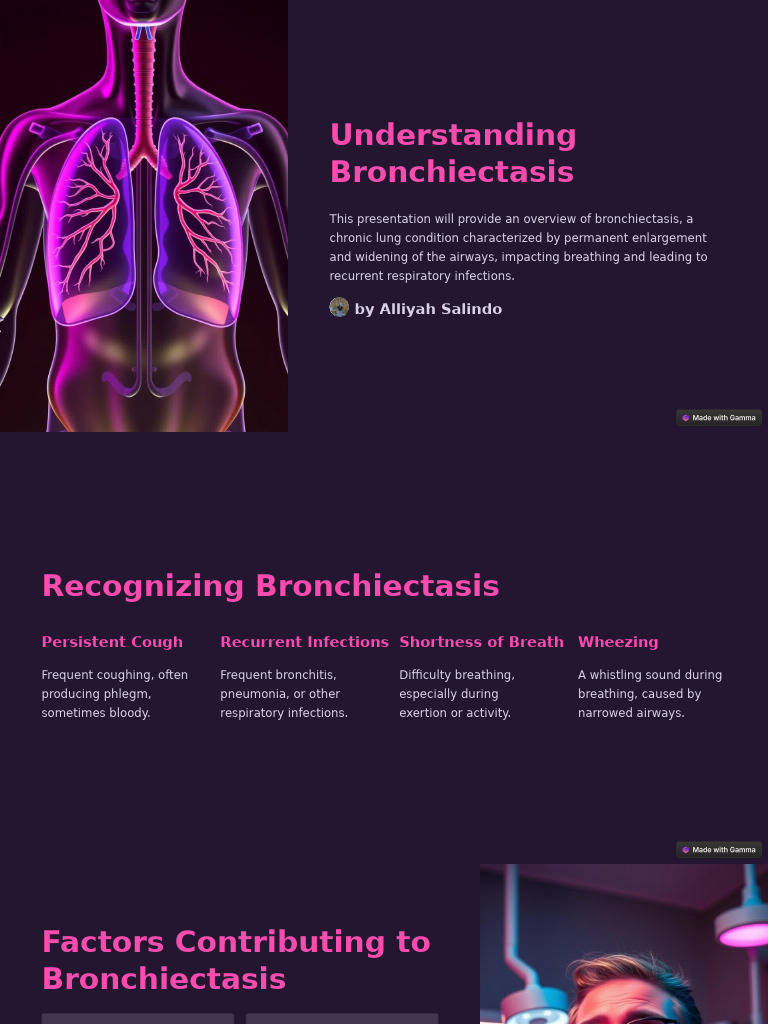 Overview of Bronchiectasis Management | PDF | Cough | Respiratory Tract