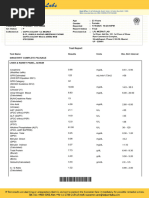 Sample Report Lal Path Labs | PDF | Medical Specialties