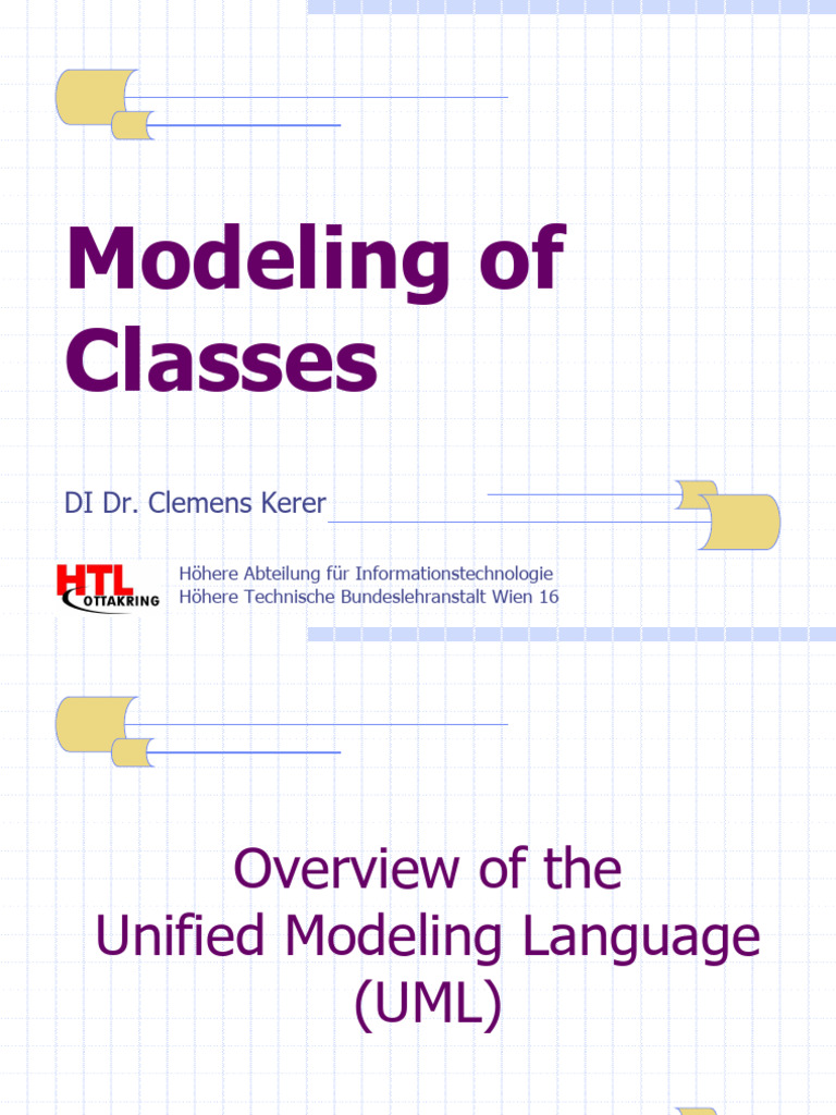 03 - OOP Modellieren Von Klassen | PDF | Unified Modeling Language | Class (Computer Programming)