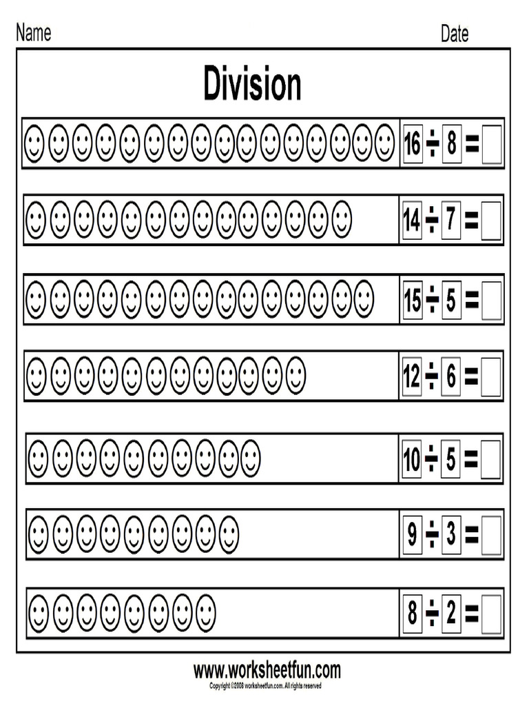 Division Worksheet 4 | PDF