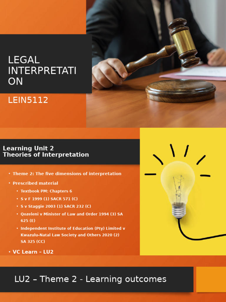 LEIN5112 LU2 Theme 2 - Language Dimension | PDF | Justice | Crime ...