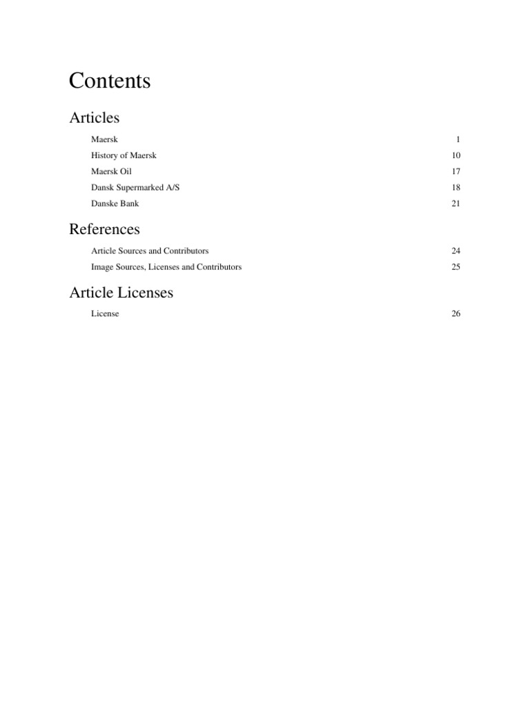 Maersk Wikipedia Profile | PDF | Water Transport | Shipping