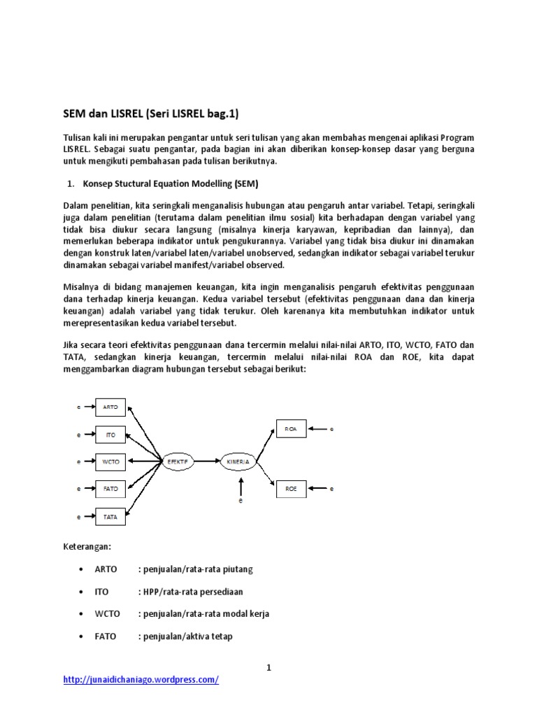 Panduan Dasar LISREL dan SEM | PDF | Bisnis | Komputer