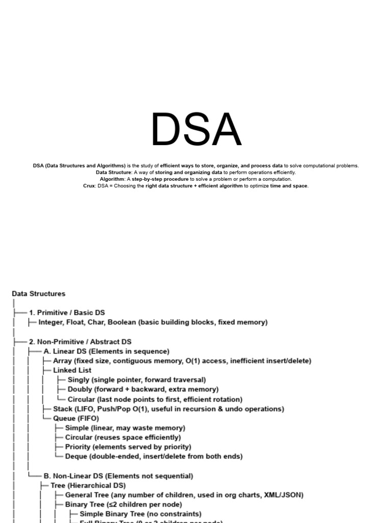 DSA | PDF | Computer Science | Computer Engineering