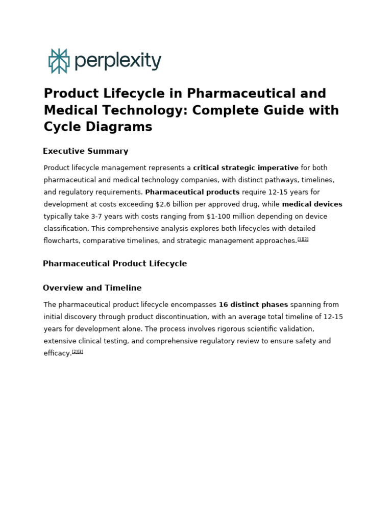 Pharmaceutical Product Lifecycle Overview | PDF | Drug Development ...