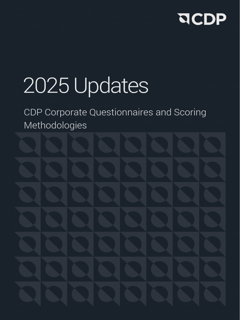 2025 CDP Corporate Questionnaire Updates | PDF