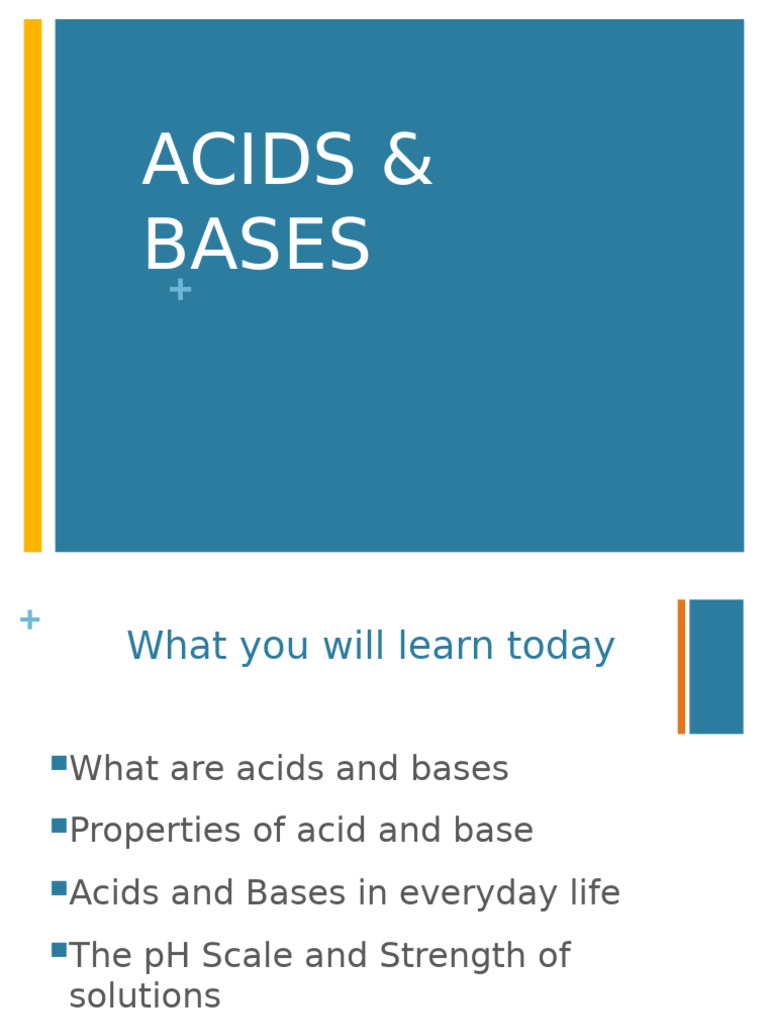 Acids& Bases PPT 2nd Forms | PDF | Acid | Ph